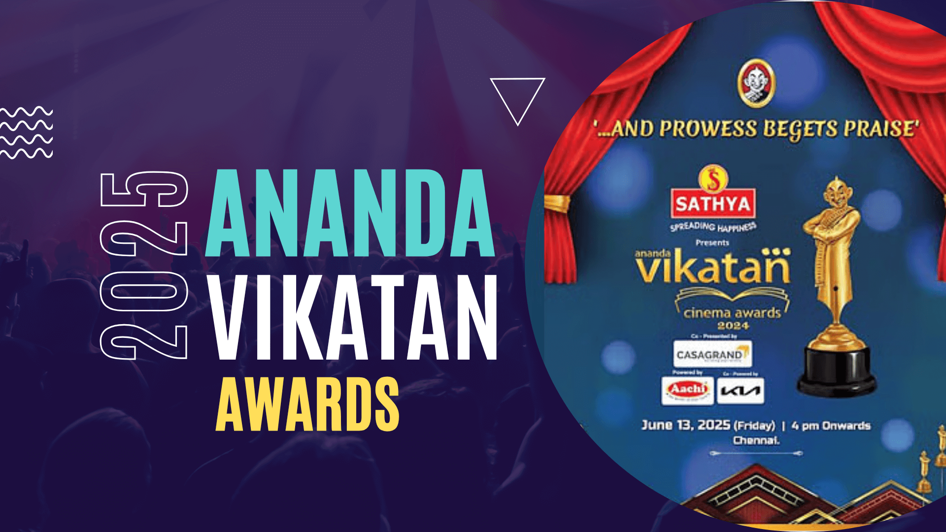 Ananda Vikatan Awards 2025 | Date, Time , Venue, Tickets - National Film Awards
